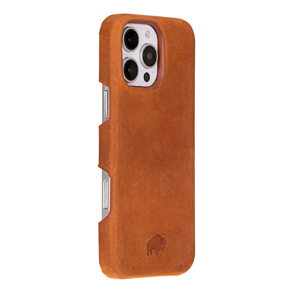 Mason Full-Grain Leather Snap-On Case for iPhone 16 Pro Max – Golden Brown | BlackBrook ...