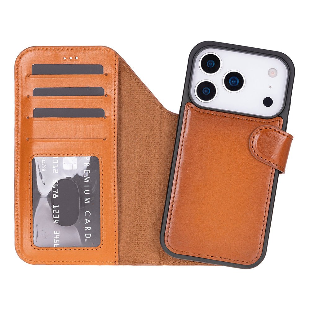 Carter 2-in-1 Leather Detachable Wallet Case for iPhone 17 Pro Max ...
