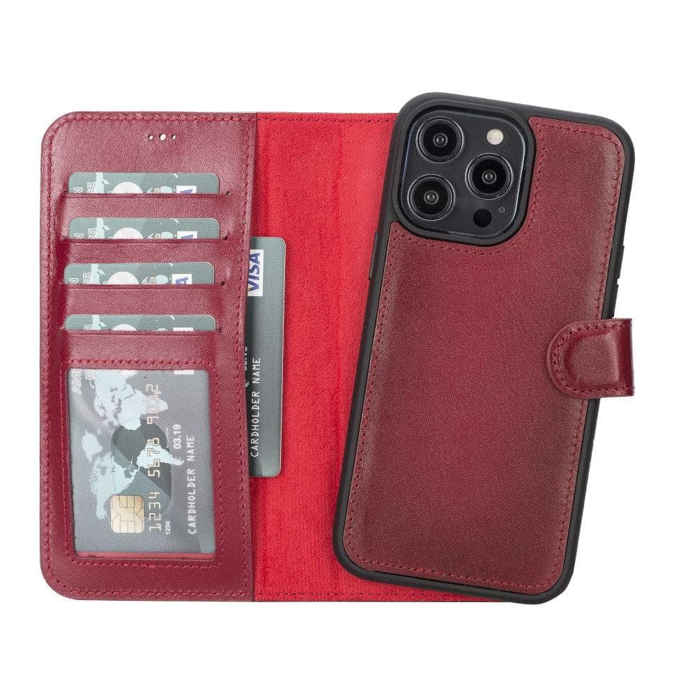 Carter 2-in-1 Leather Detachable Wallet Case for iPhone 14 Pro – RFID ...