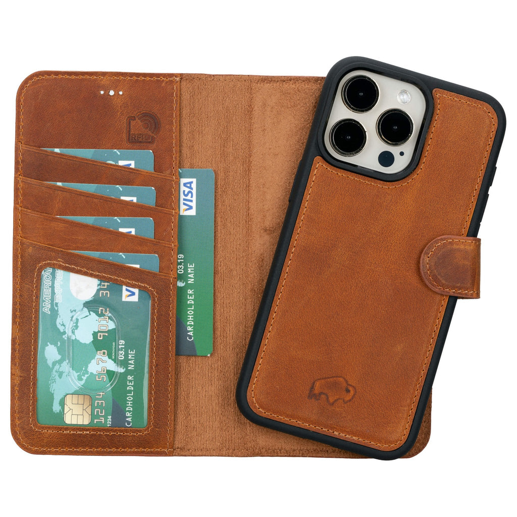 iPhone 16 Pro Max Detachable Leather Wallet Case Set-BLACKBROOK ...