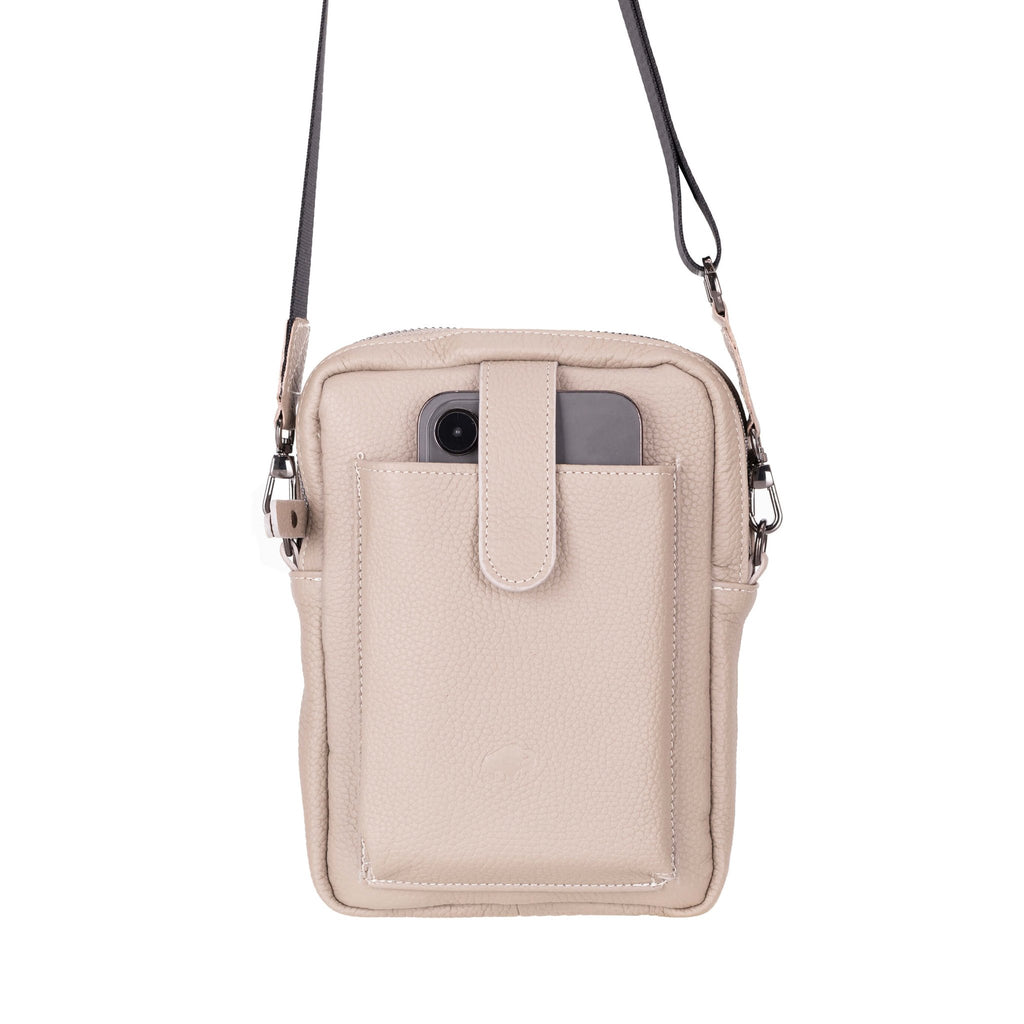 Dillon Leather Crossbody Bag.Stylish, Durable – Taupe| BlackBrook ...