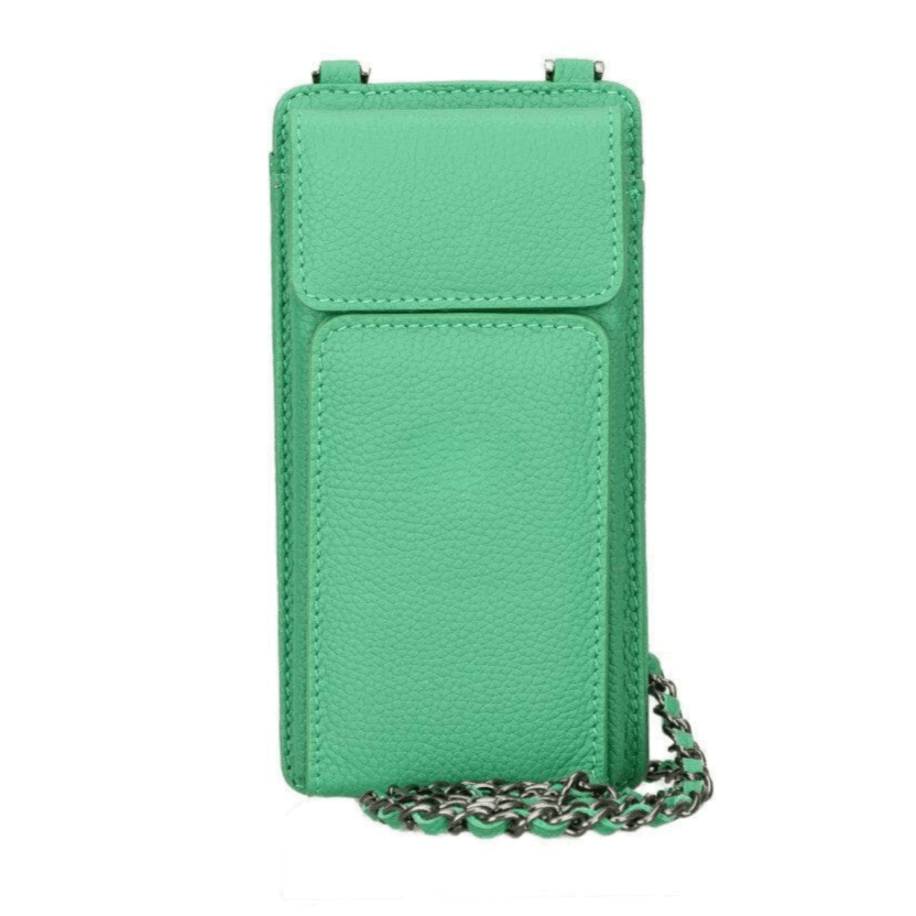 Full‑Grain Leather Crossbody Wallet & Phone Case – Hands‑Free Everyday ...