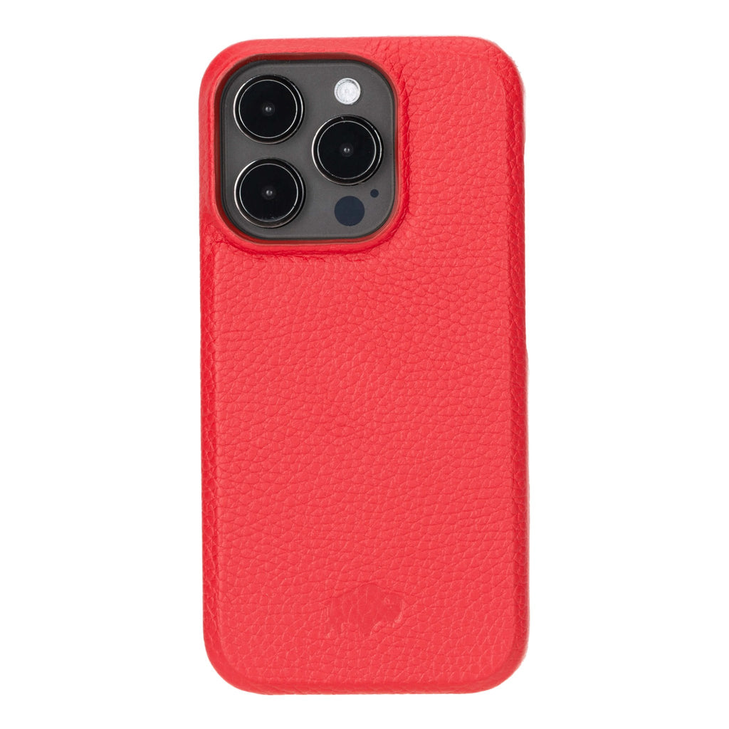 Mason Full-Grain Leather Snap-On Case for iPhone 15 Pro – Red ...