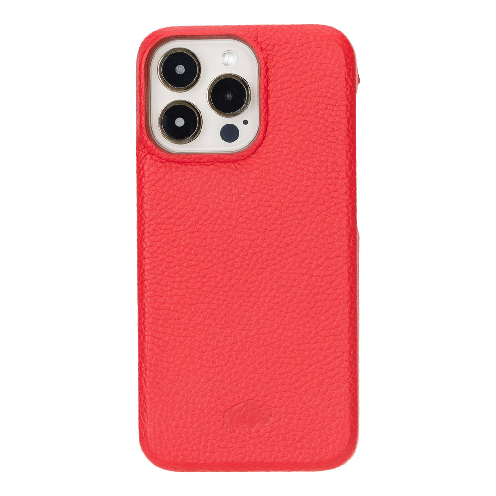 Mason Full-Grain Leather Snap-On Case for iPhone 15 Pro Max – Red ...