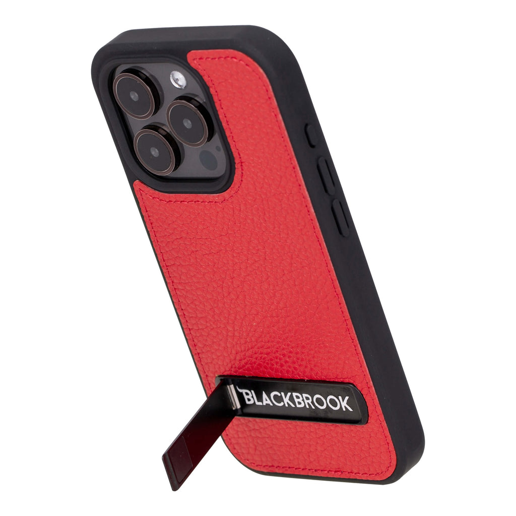 Leather iPhone 15 Pro Case with Stand | MagSafe | BlackBrook ...